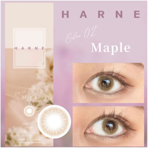 メープル（Maple）ワンデー 10枚入│てんちむ（橋本甜歌）プロデュースカラコン HARNE（ハルネ）